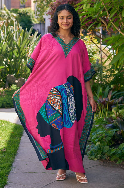 Nzami Fuchsia Long Caftan – Caftans by Winlar